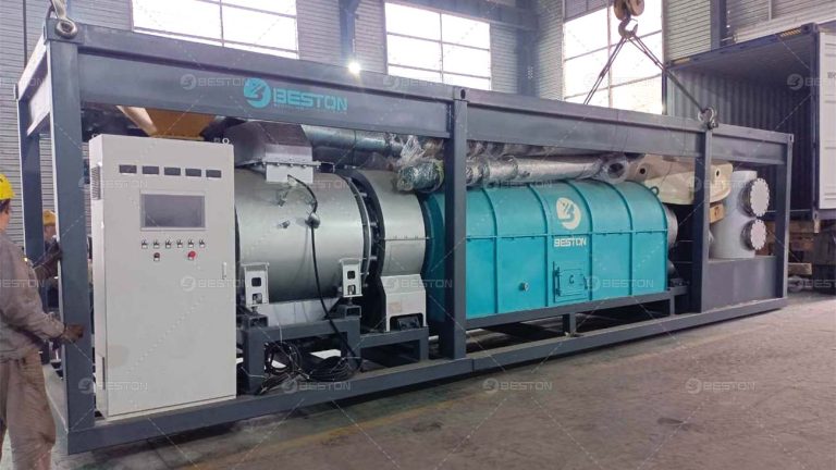 4 Sets of BST-05 Pro Skid-mounted Biochar Production Equipment Shipped ...