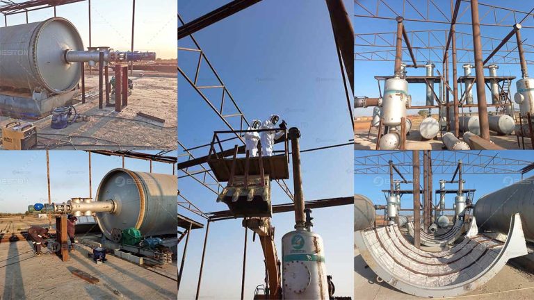 Installation of 12-16T/D Oil Sludge Pyrolysis Plant in South Sudan